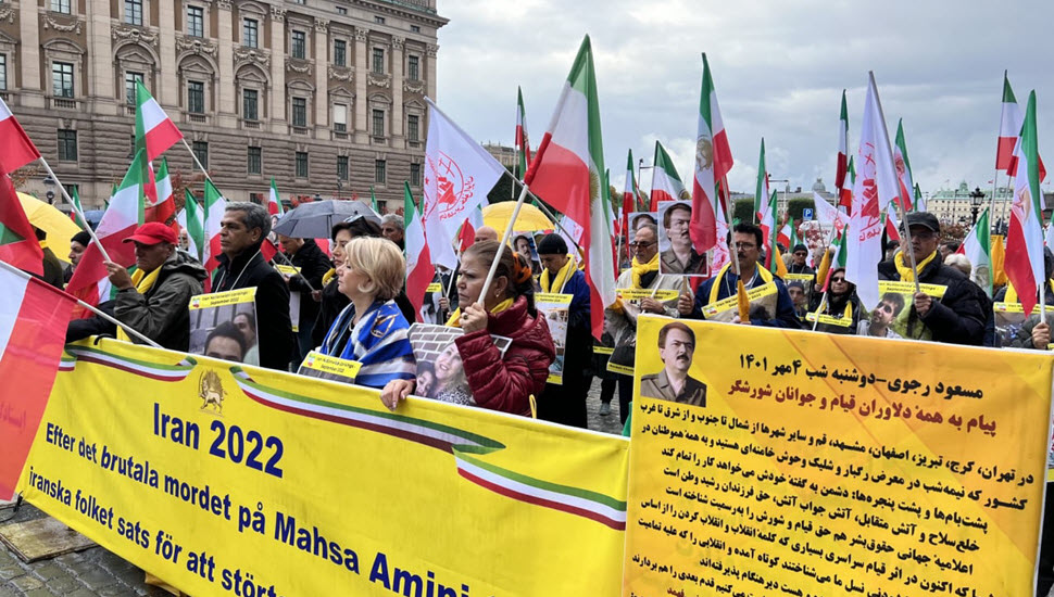 تظاهرات ایرانیان آزاده و هواداران مجاهدین در برلین، استکهلم و پاریس